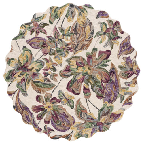 Lark Manor Alcindor Hand Tufted Floral Rug & Reviews | Wayfair